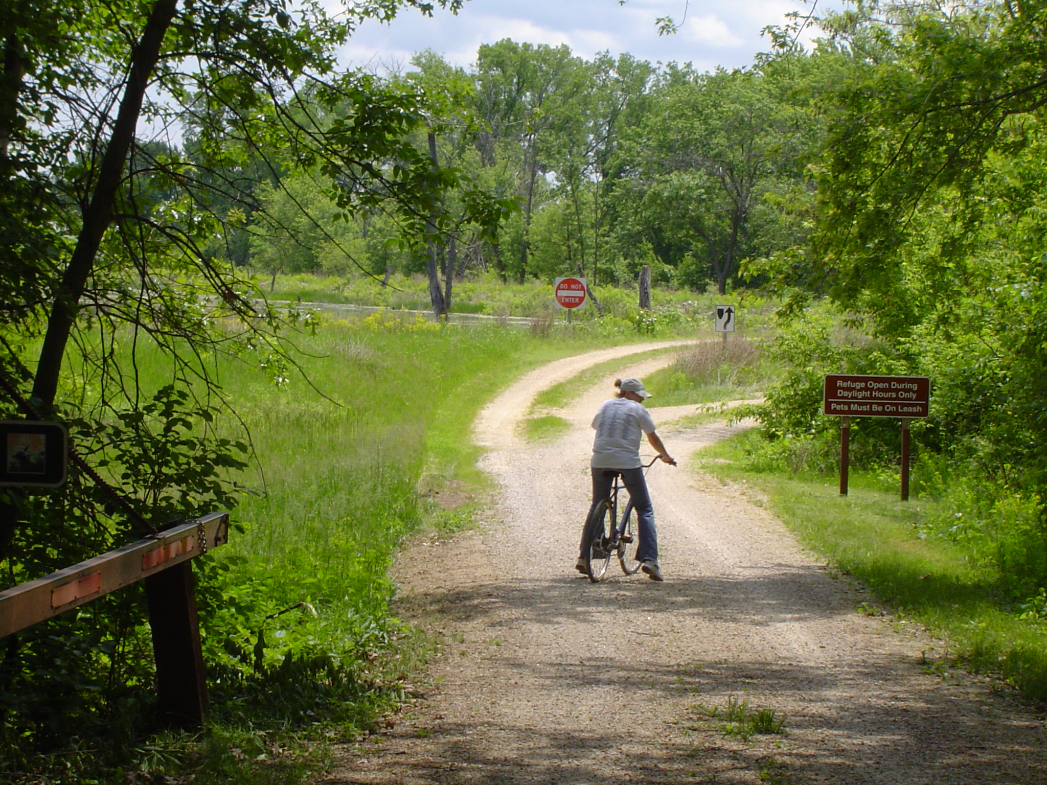 Visitor riding a bike at Trempealeau National Wildlife Refuge | FWS.gov